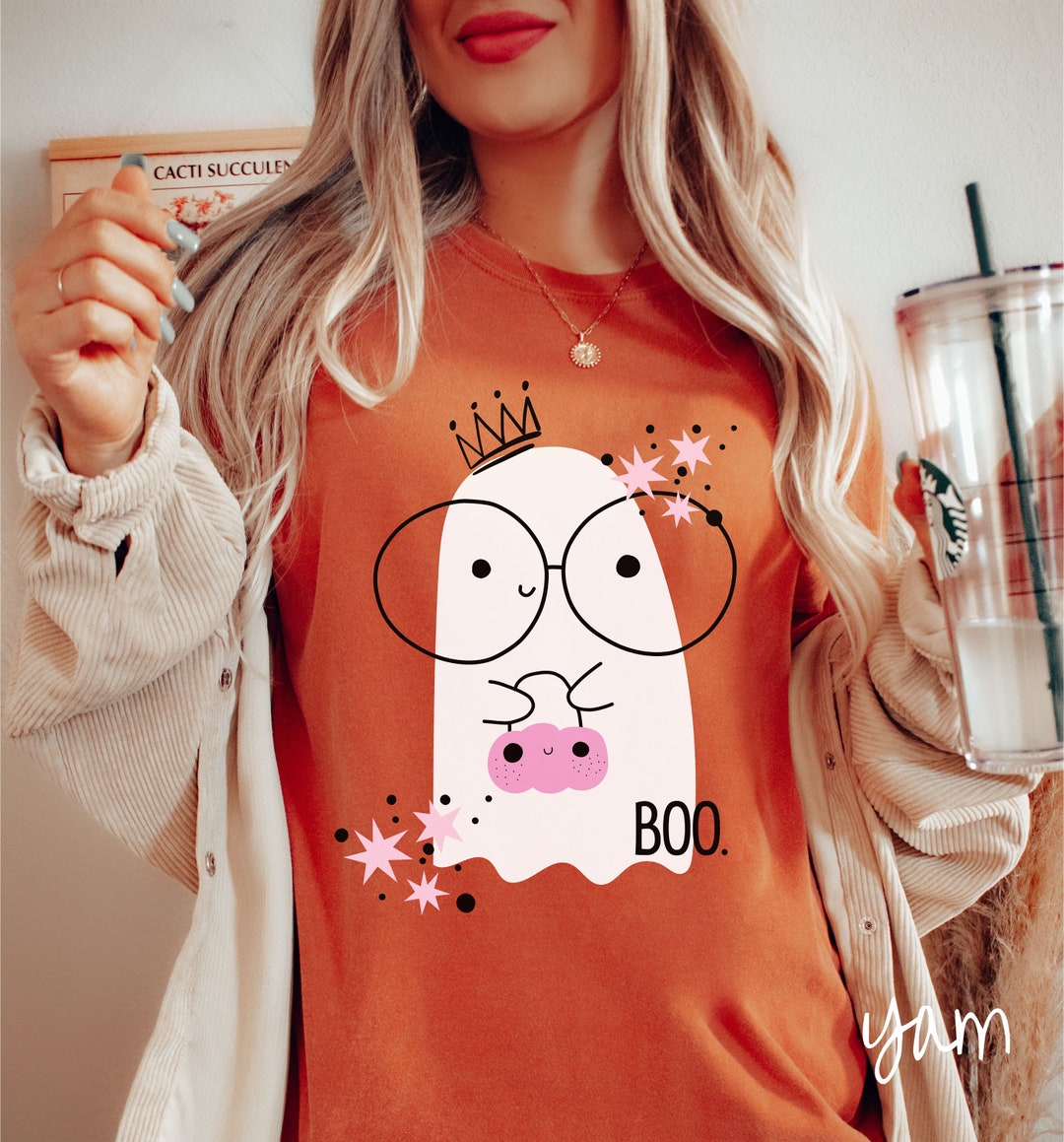 Comfort Colors Shirt, Princess Ghost Tee, Ghost With Glasses Shirt ...