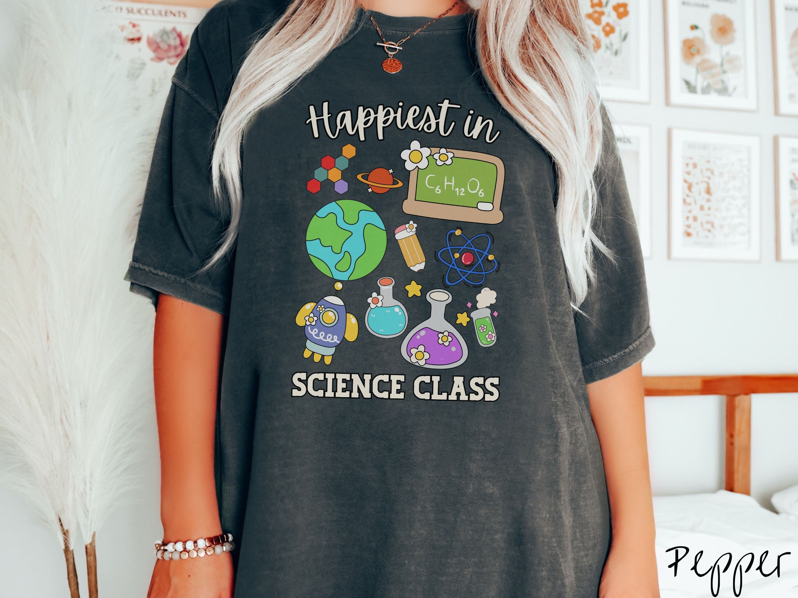 The Happiest in Science Class Comfort Colors Shirt, Gift This Science ...