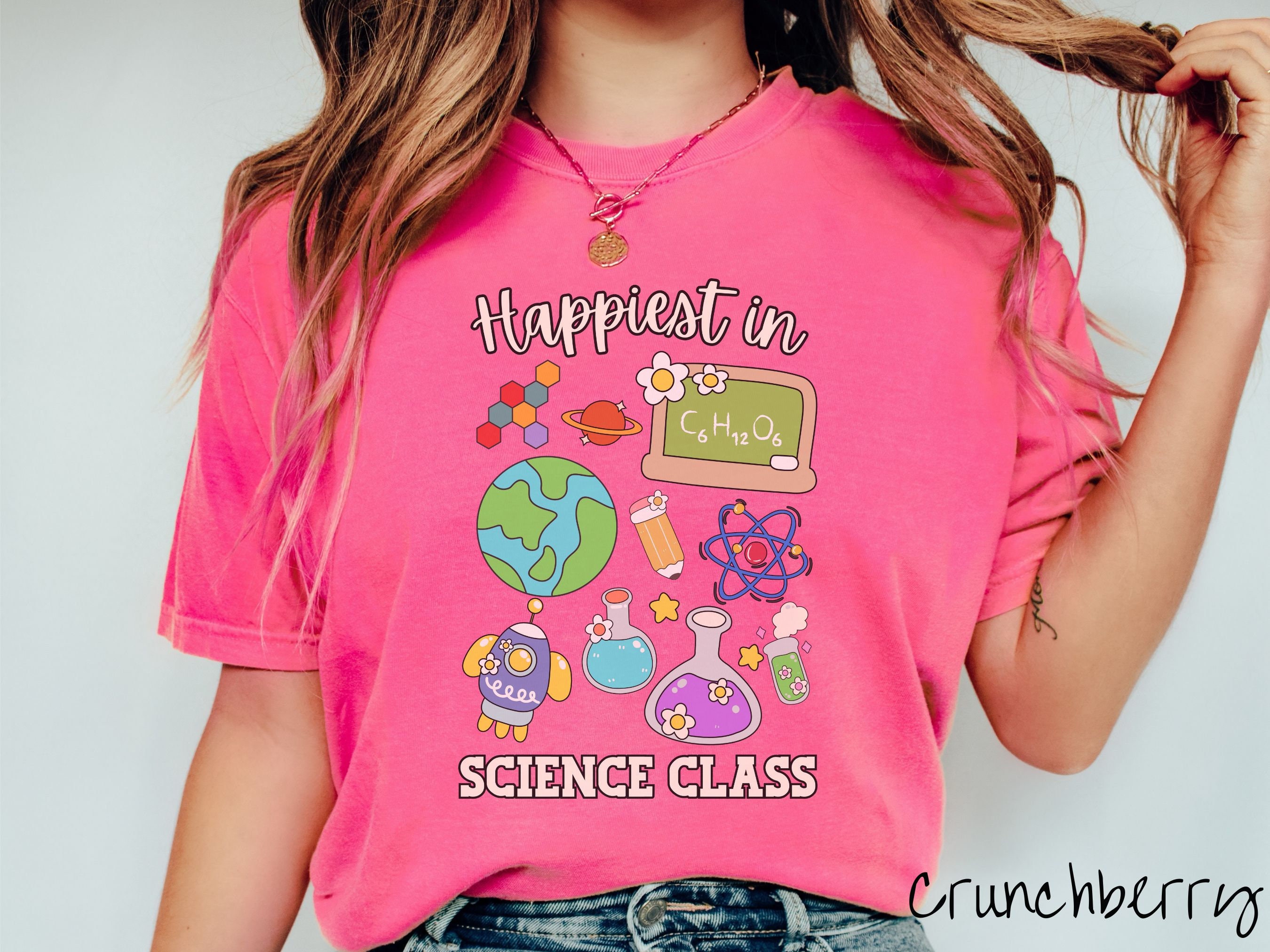 The Happiest in Science Class Comfort Colors Shirt, Gift This Science ...
