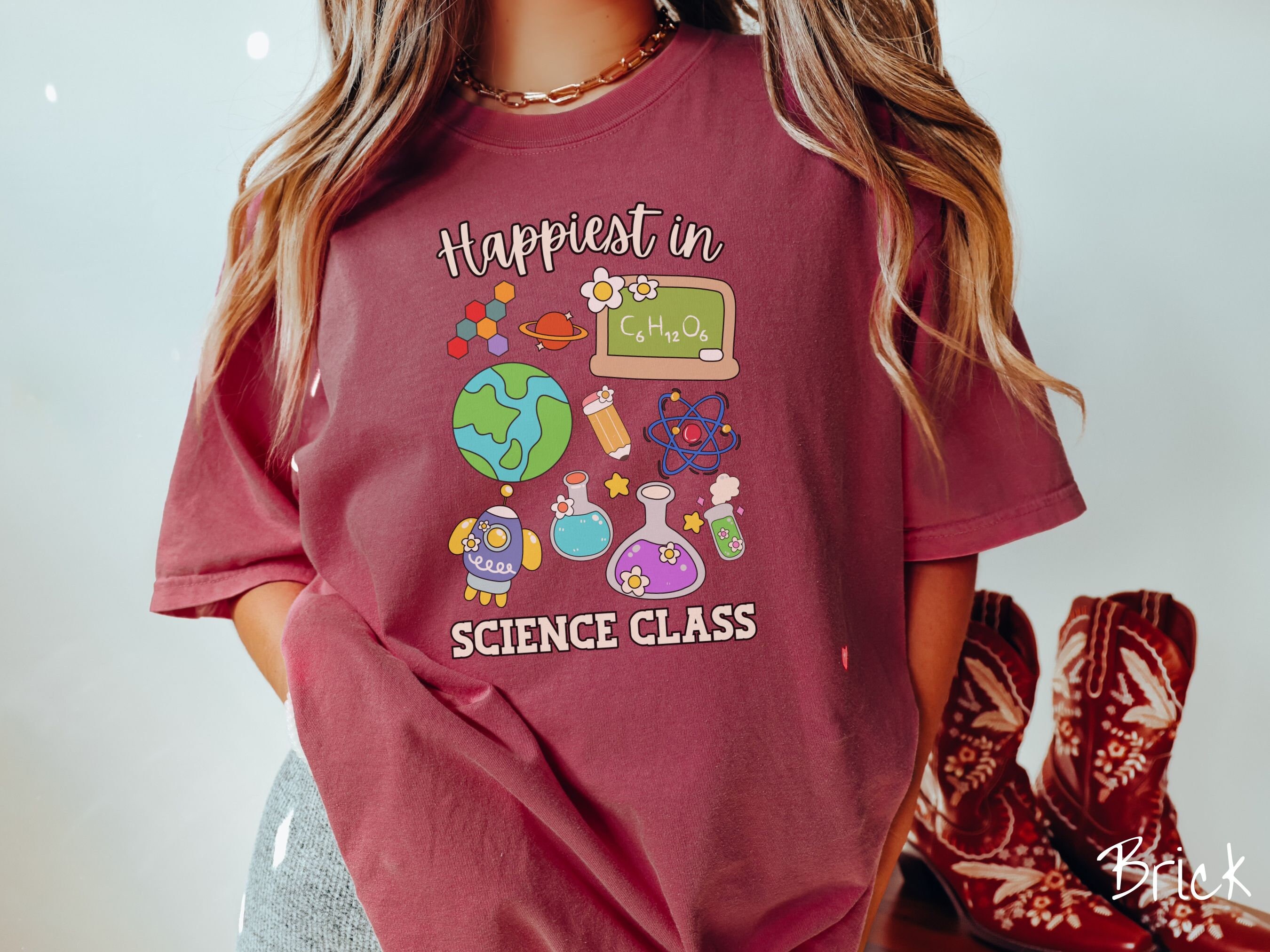 The Happiest in Science Class Comfort Colors Shirt, Gift This Science ...