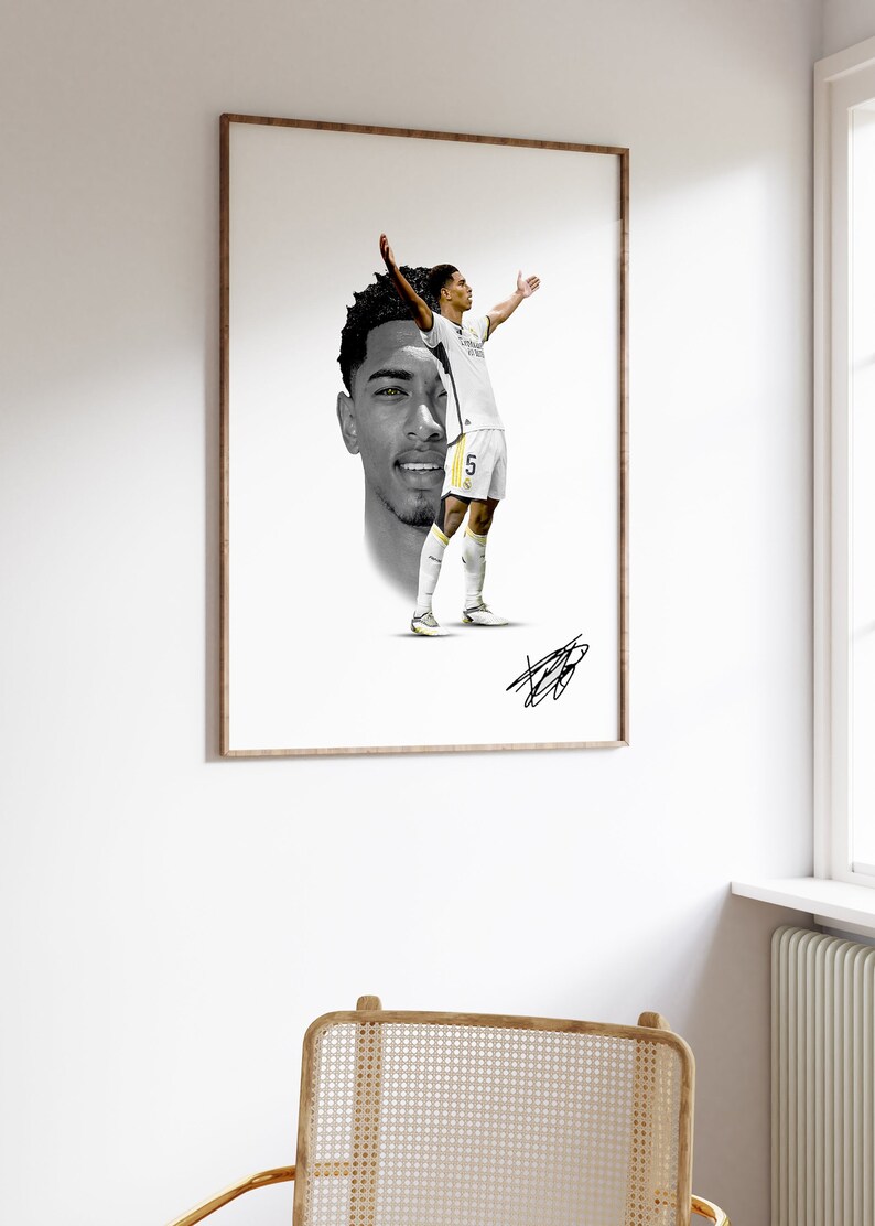 Jude Bellingham Poster Bellingham Wall Art Football Poster Bellingham ...