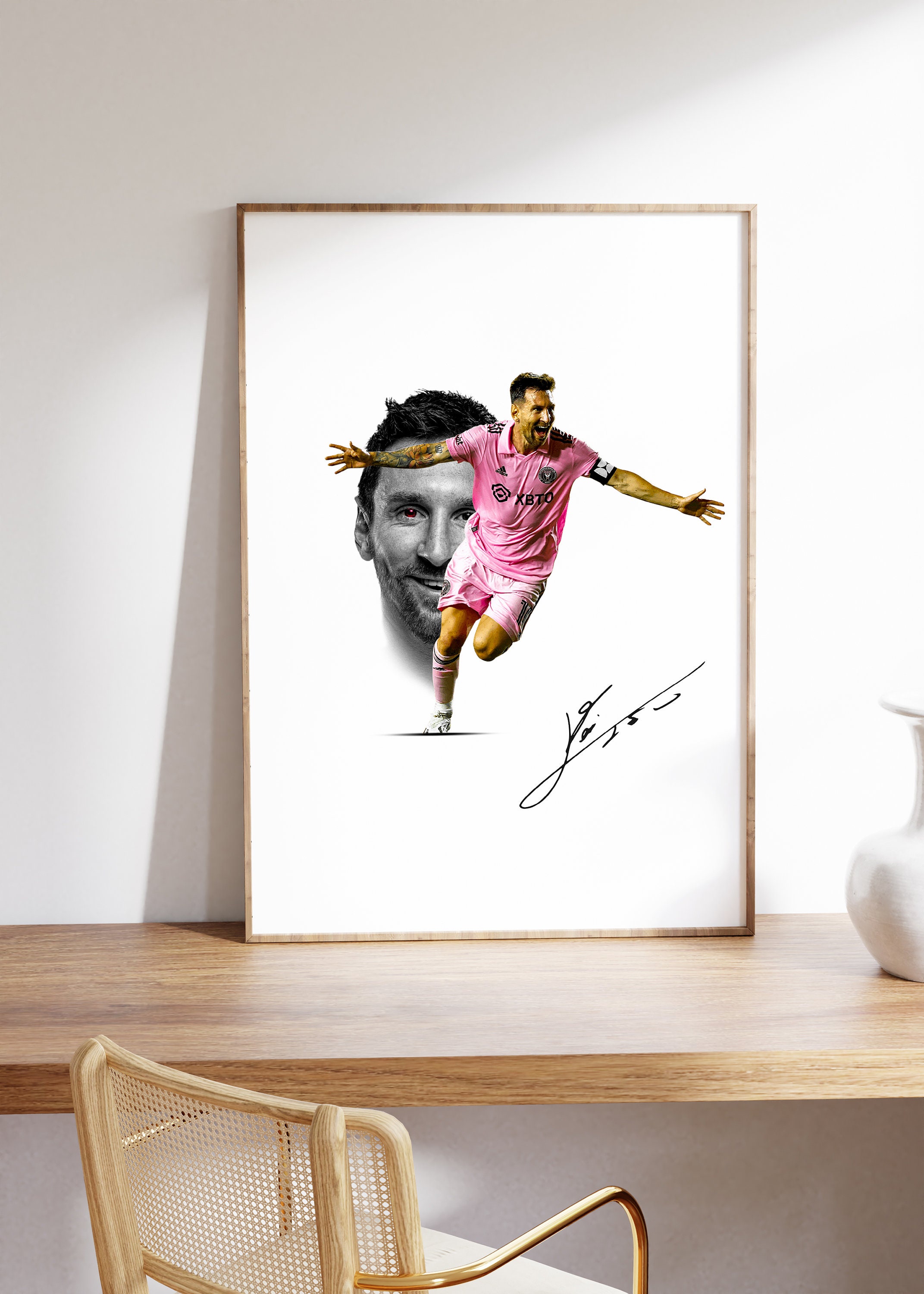 Lionel Messi Poster Messi Wall Art Football Poster Football Gift Lionel ...