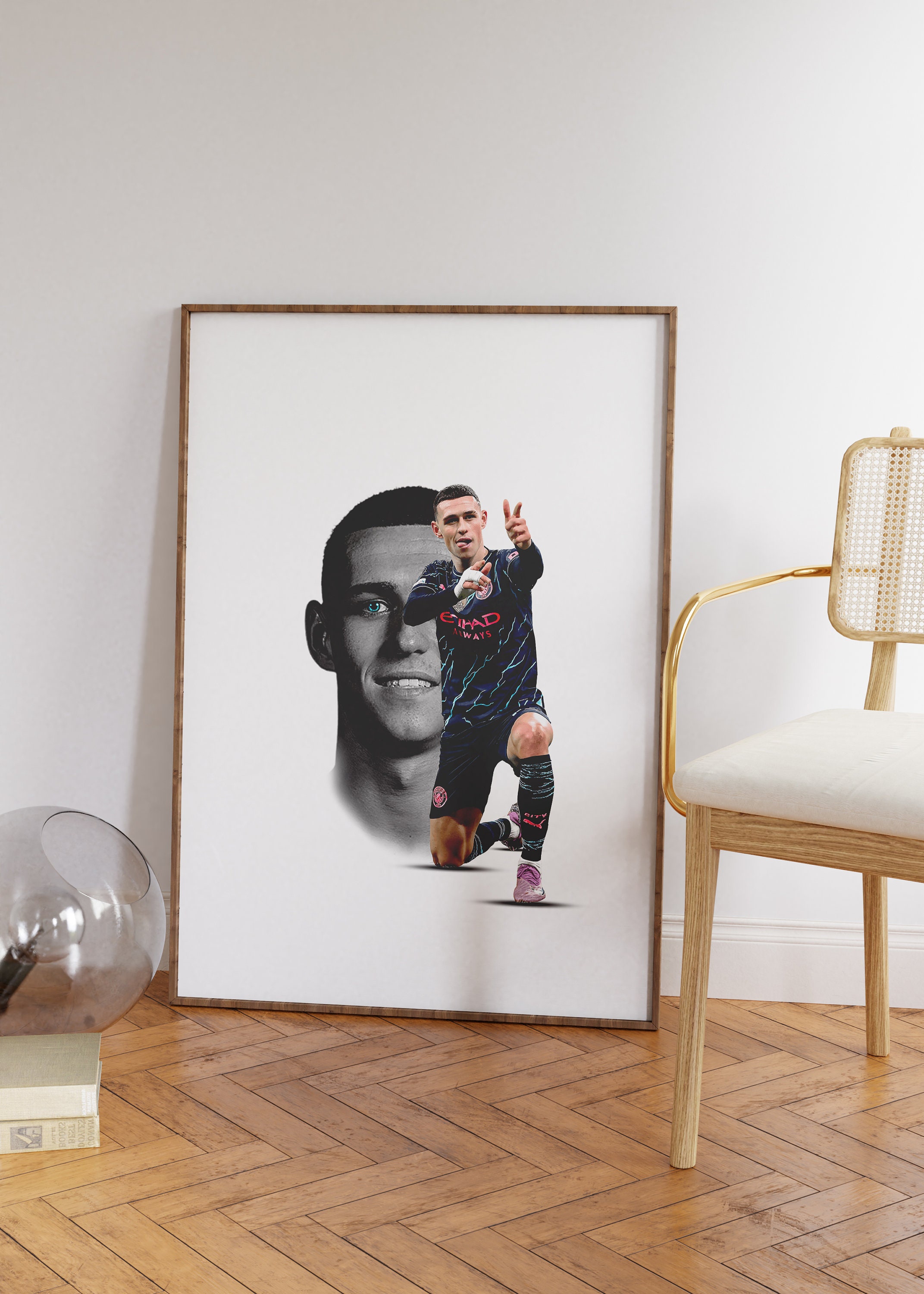 Phil Foden Poster Foden Wall Art Football Poster Phil Foden Football ...
