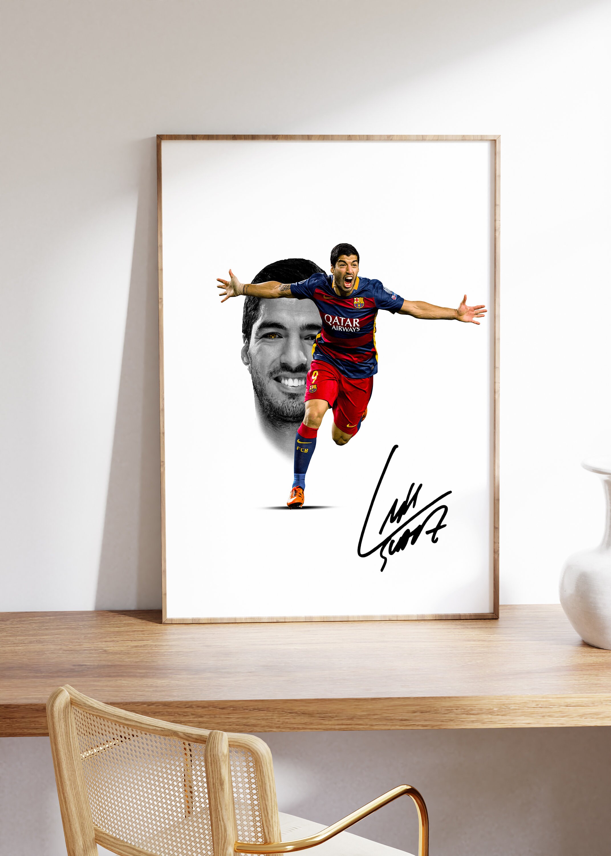 Luis Suarez Poster Suarez Wall Art Football Poster Football Gift Luis ...