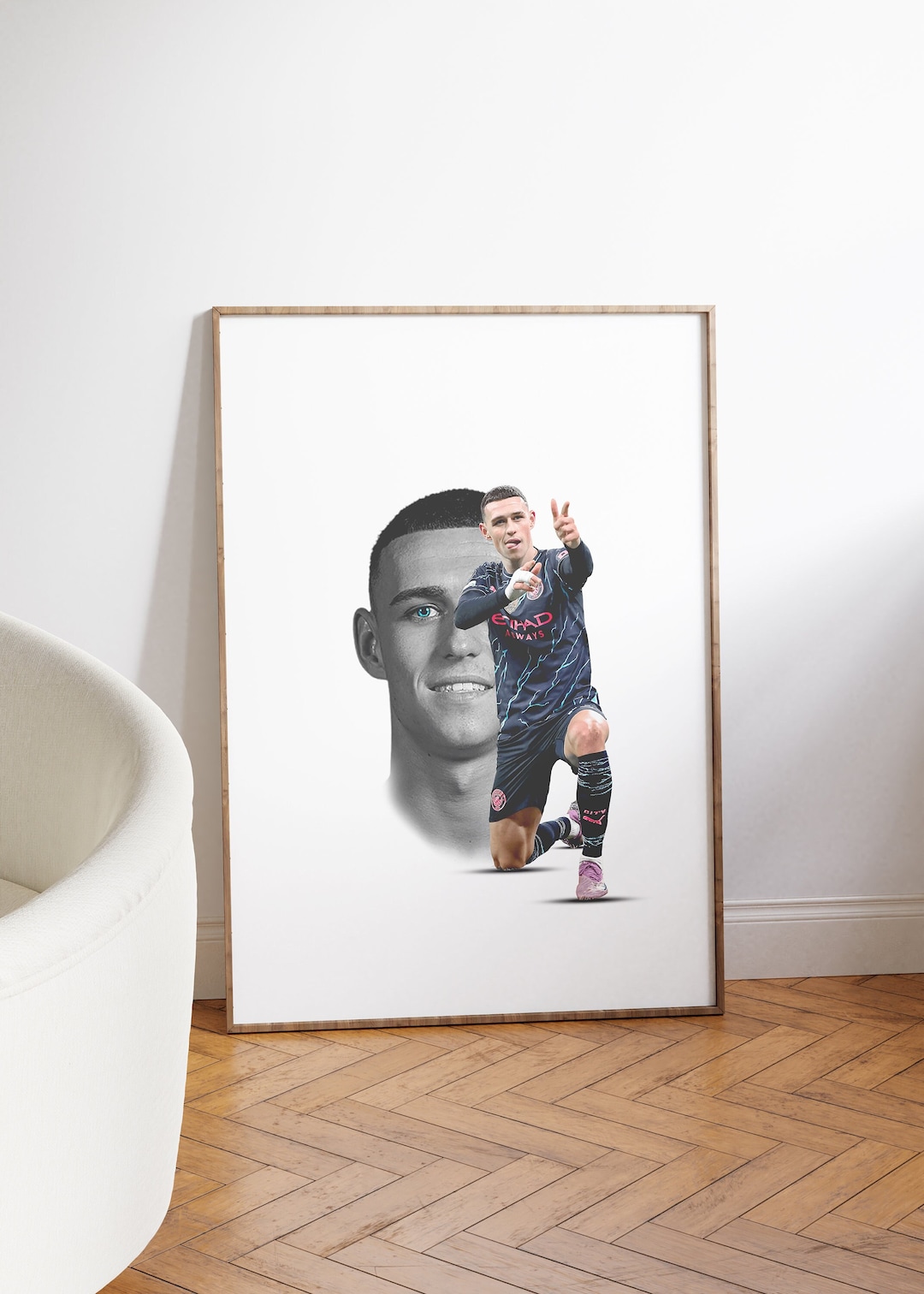 Phil Foden Poster Foden Wall Art Football Poster Phil Foden Football ...