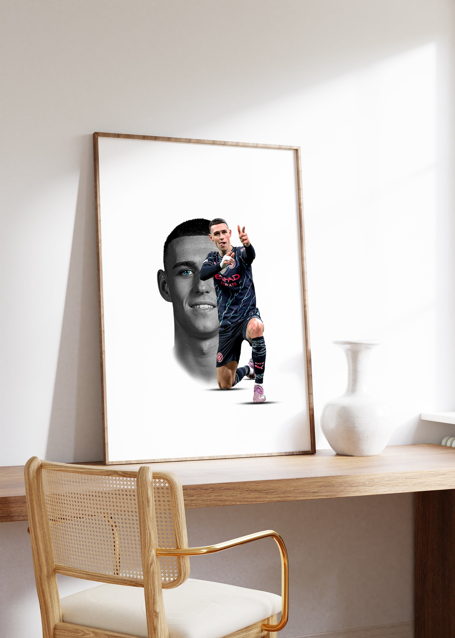 Phil Foden Poster Foden Wall Art Football Poster Phil Foden Football ...
