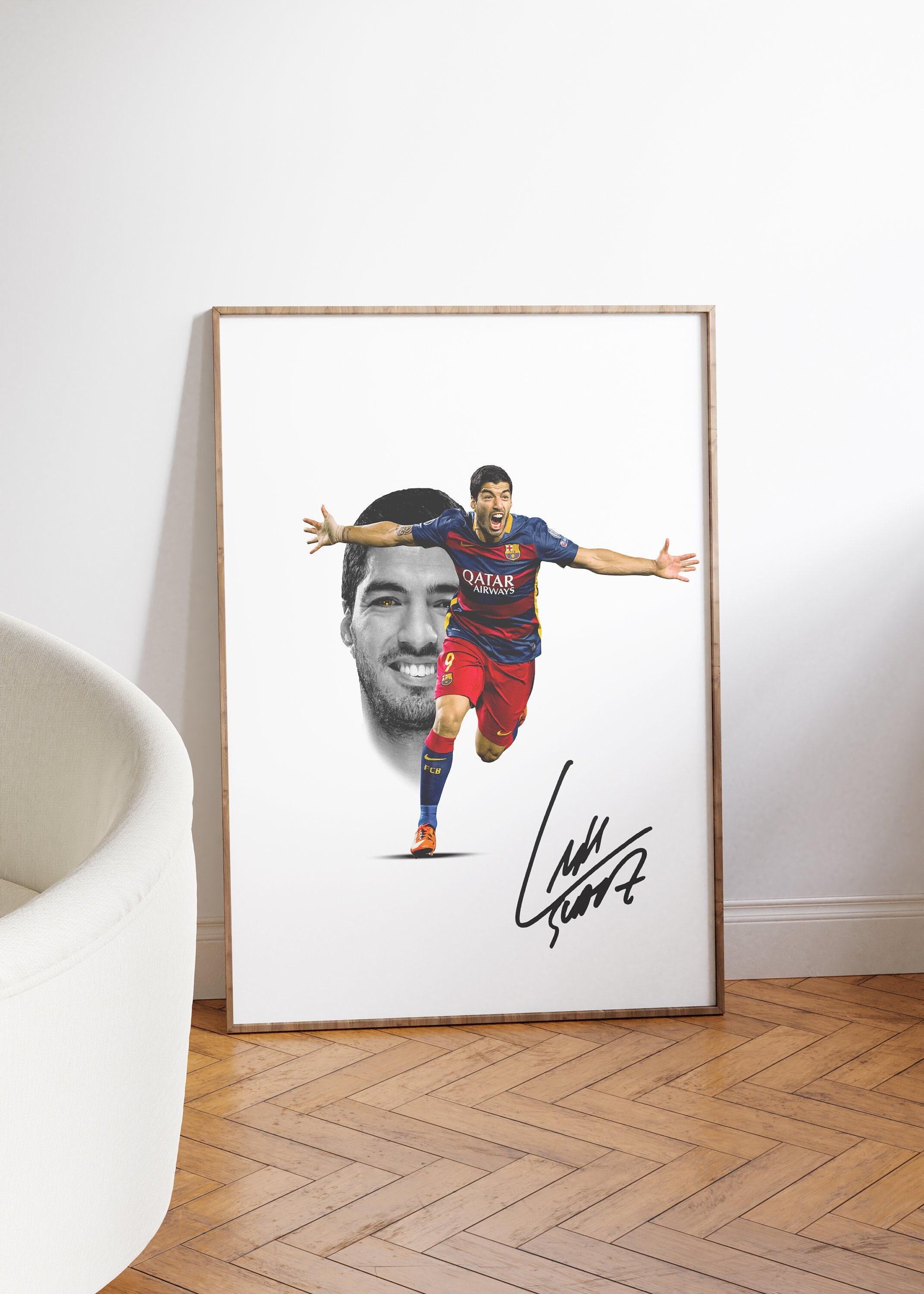 Luis Suarez Poster Suarez Wall Art Football Poster Football Gift Luis ...