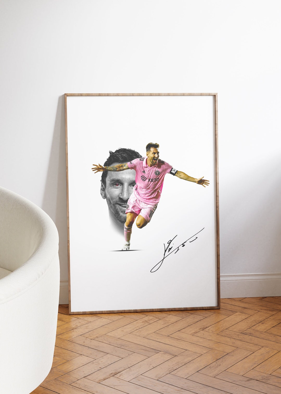 Lionel Messi Poster Messi Wall Art Football Poster Football Gift Lionel ...