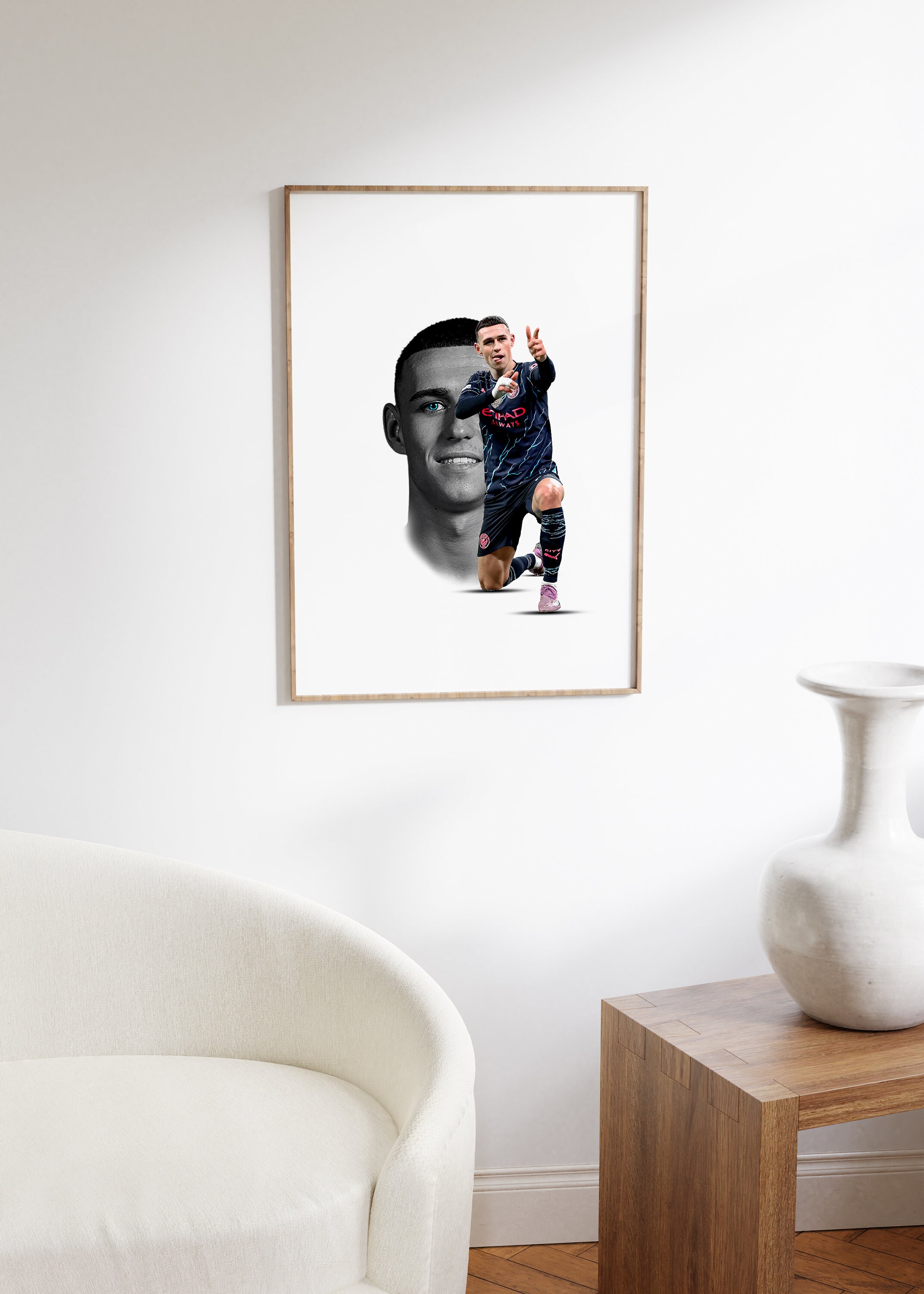 Phil Foden Poster Foden Wall Art Football Poster Phil Foden Football ...