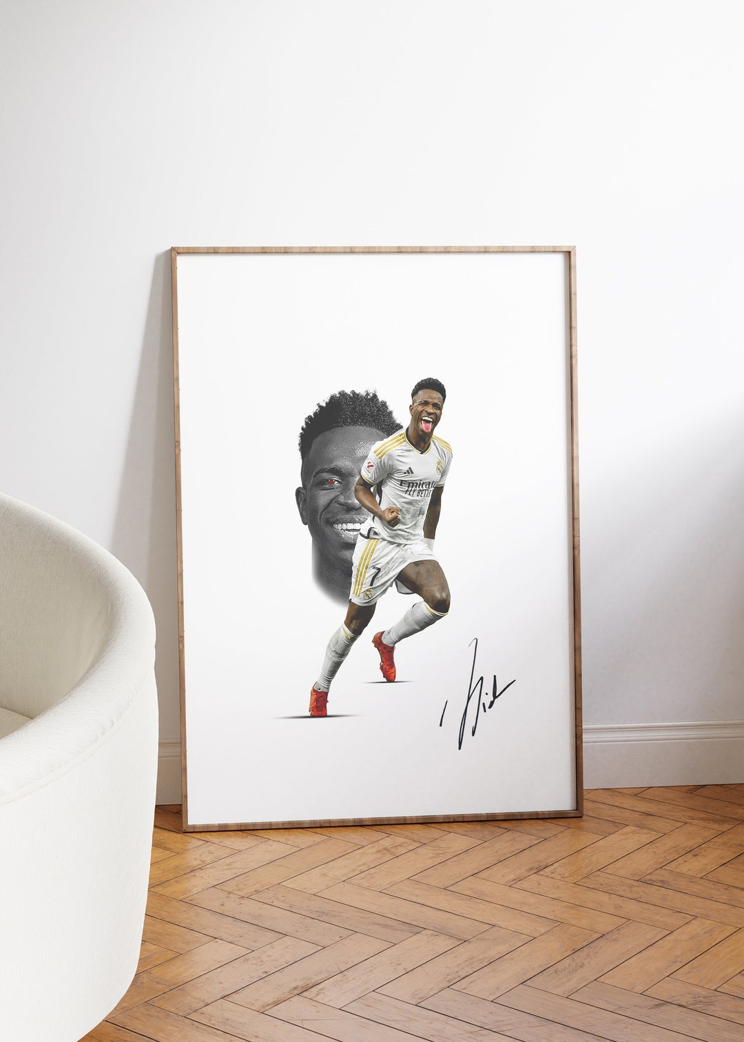 Vinicius Jr Poster Vinicius Wall Art Football Poster, Vinicius Jr ...