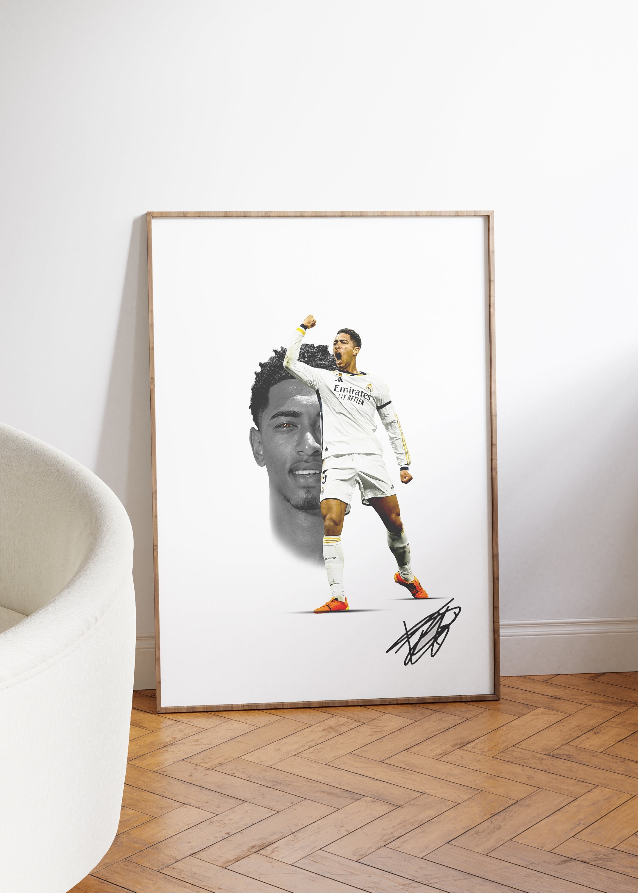 Jude Bellingham Poster Jude Wall Art Football Poster, Football Gift ...