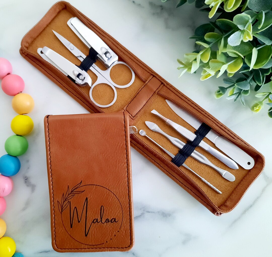 Personalized Manicure Set, Manicure Kit, Grooming Kit, Nails ...