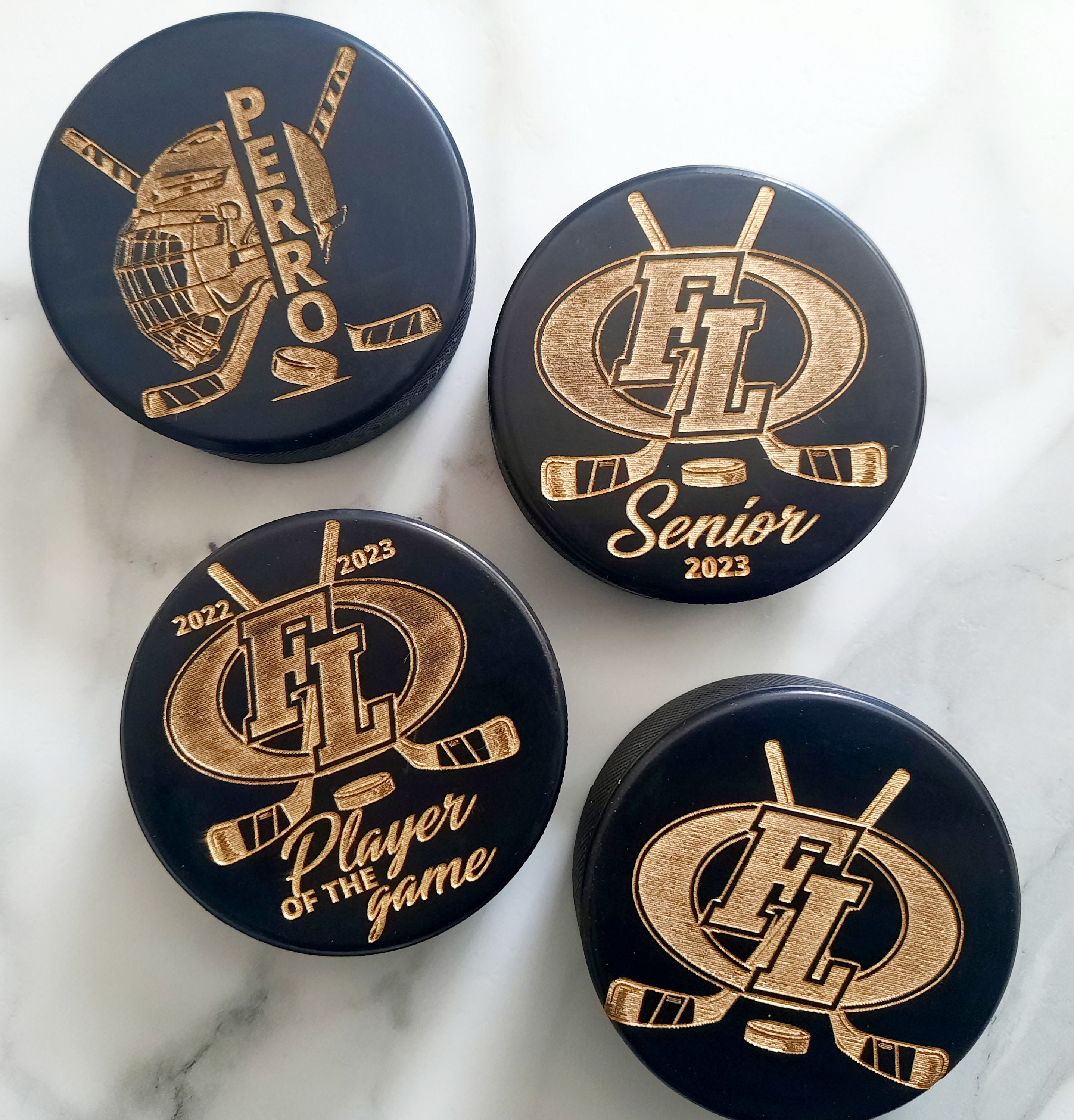 Personalized Hockey Pucks Coach Gifts Hockey Pucks Engraved - Etsy