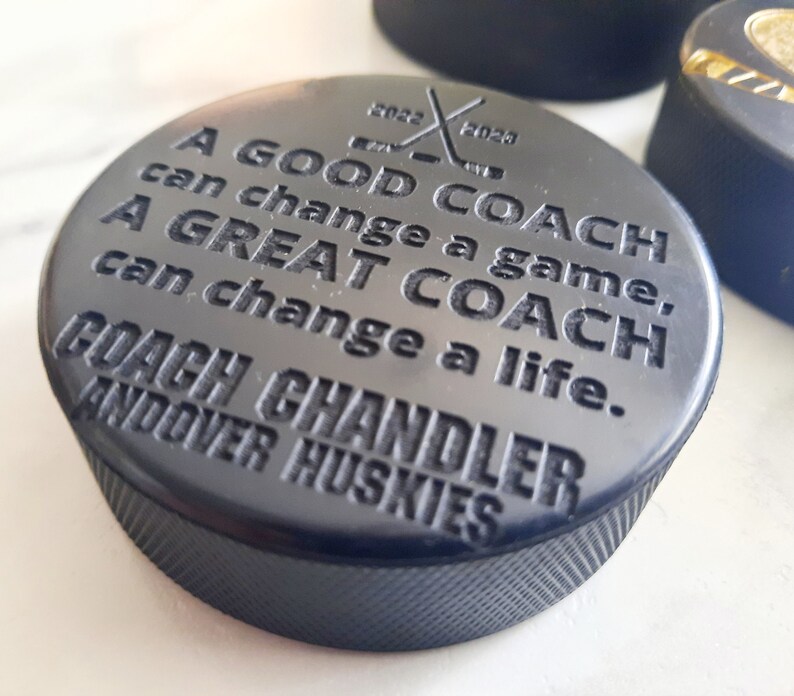 Personalized Hockey Pucks Coach Gifts Hockey Pucks Engraved - Etsy