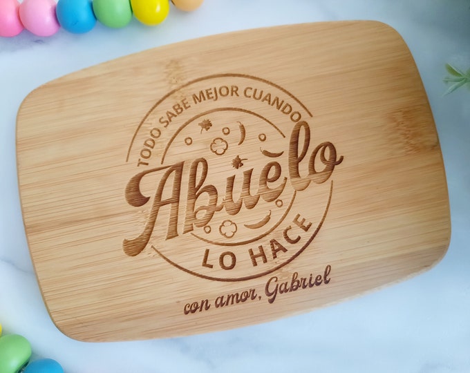 Papa Cutting Board, Abuelo, Abuelito Gift, Papá Cutting Board, Papi ...