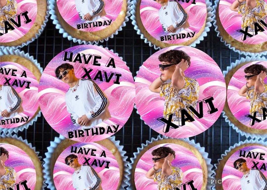 Xavi Cupcake Toppers , Xavi Party , Xavi Singer - Etsy