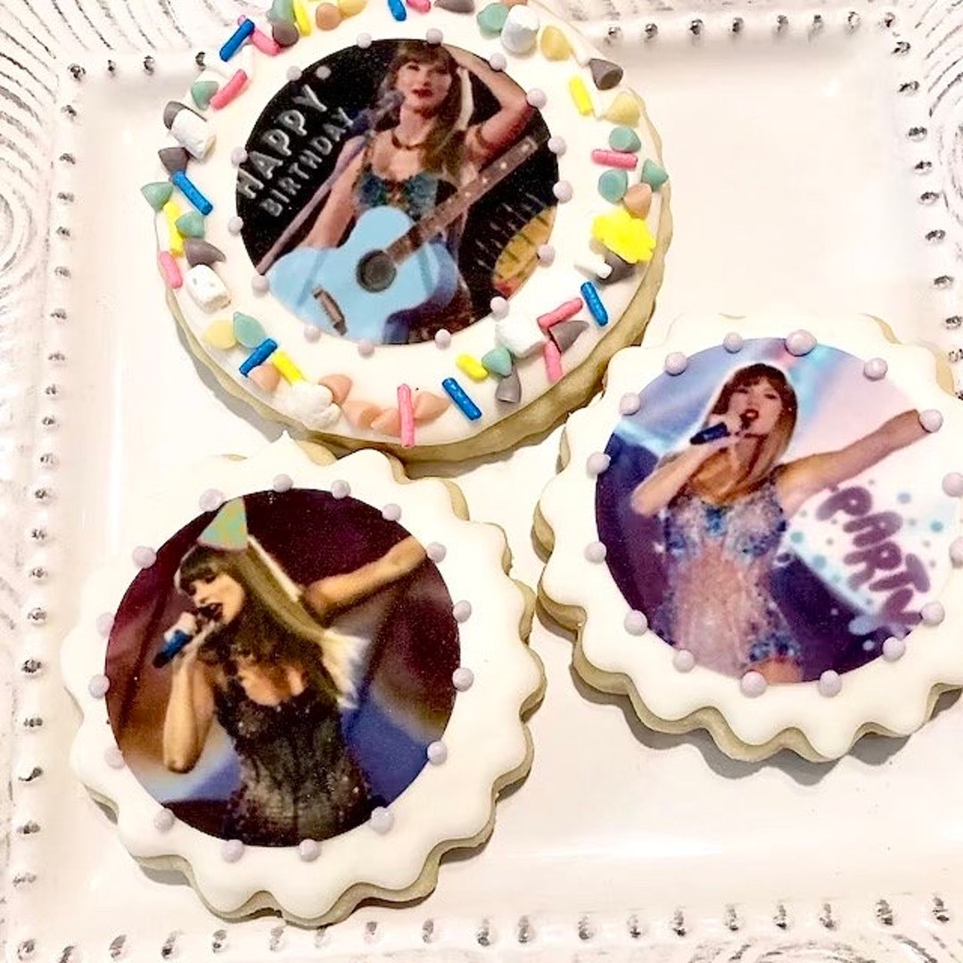 Taylor Swift Edible Cupcake Toppers, Taylor Swift Eras Tour Decor ...