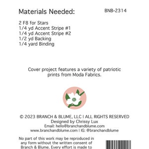 Starstruck Stripes Table Runner PDF Pattern - Etsy