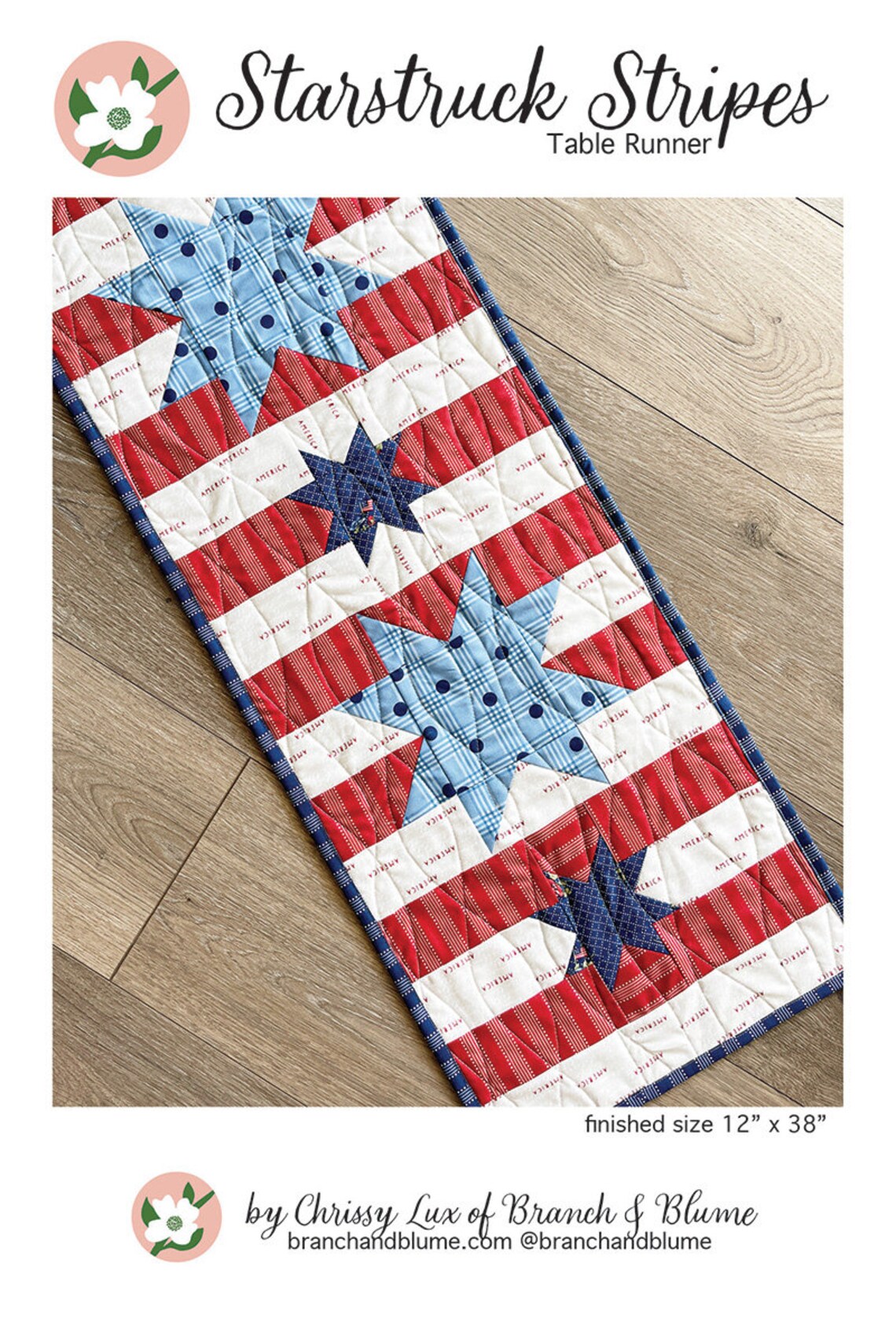 Starstruck Stripes Table Runner PDF Pattern - Etsy