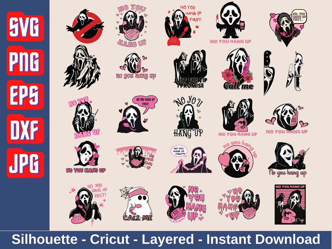 Scream Svg / Scream Cricut Vector Bundle /you Hang up DIY / - Etsy
