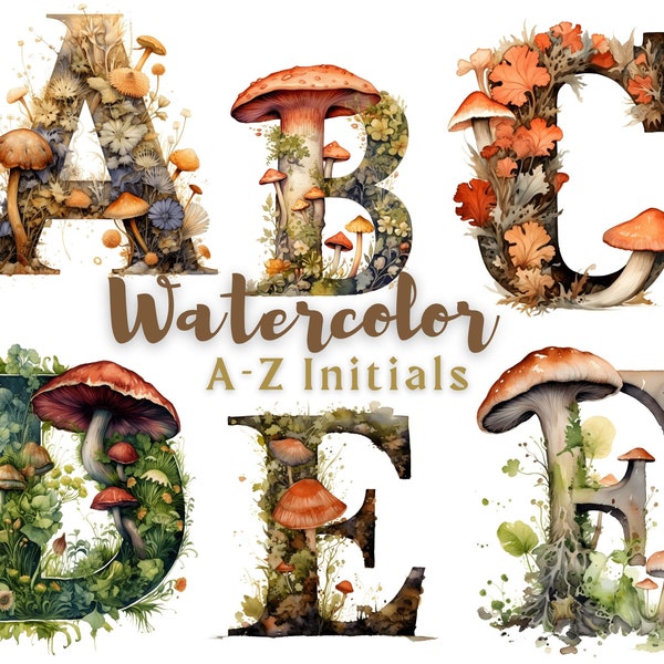 Mushroom Clipart - Etsy