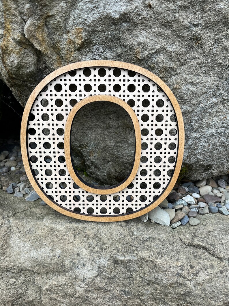 Rattan Letters / Faux Cane Weave Letters / Family Name / - Etsy
