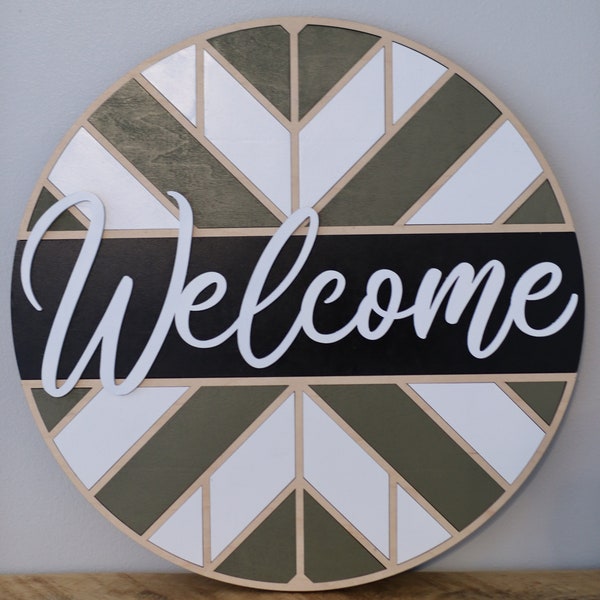 Chevron Wreath - Etsy