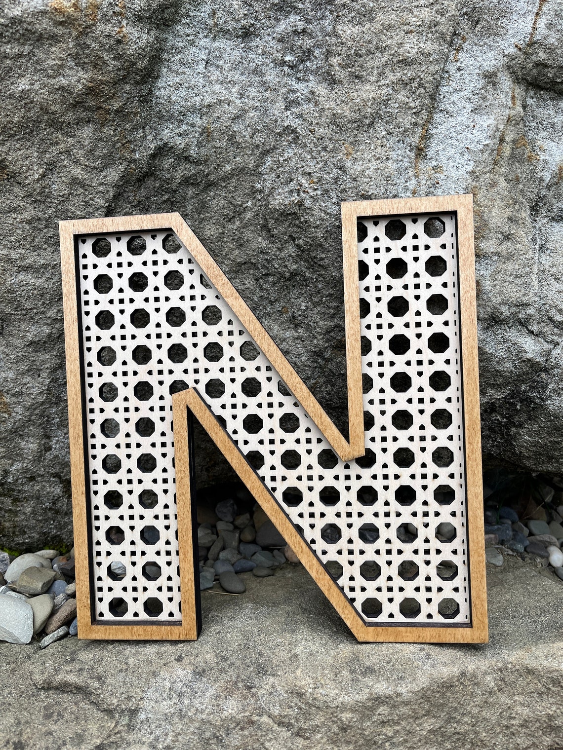 Rattan Letters / Faux Cane Weave Letters / Family Name / - Etsy