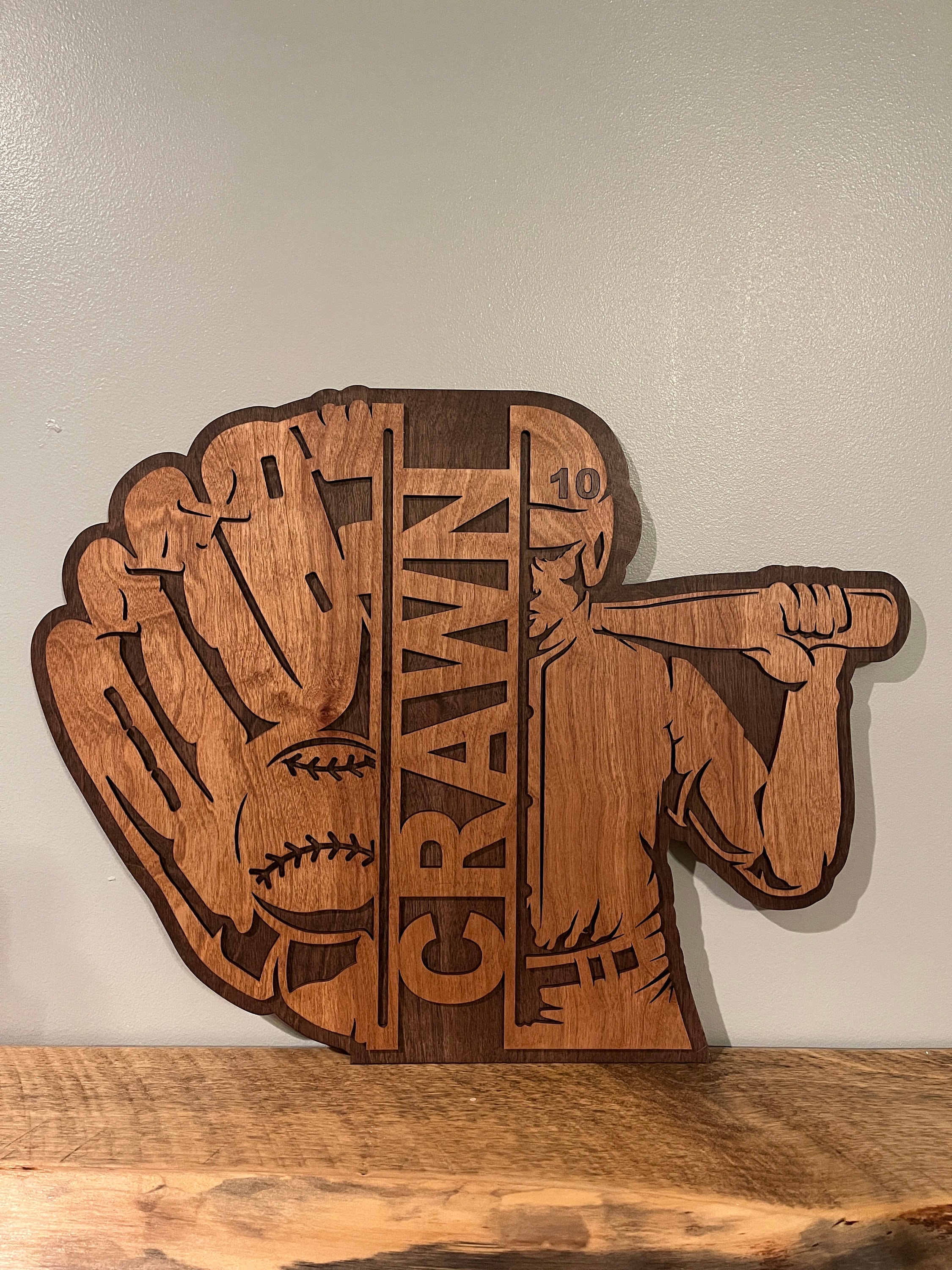 Baseball Team Signage / Baseball Player Plaque / Sports Decor - Etsy