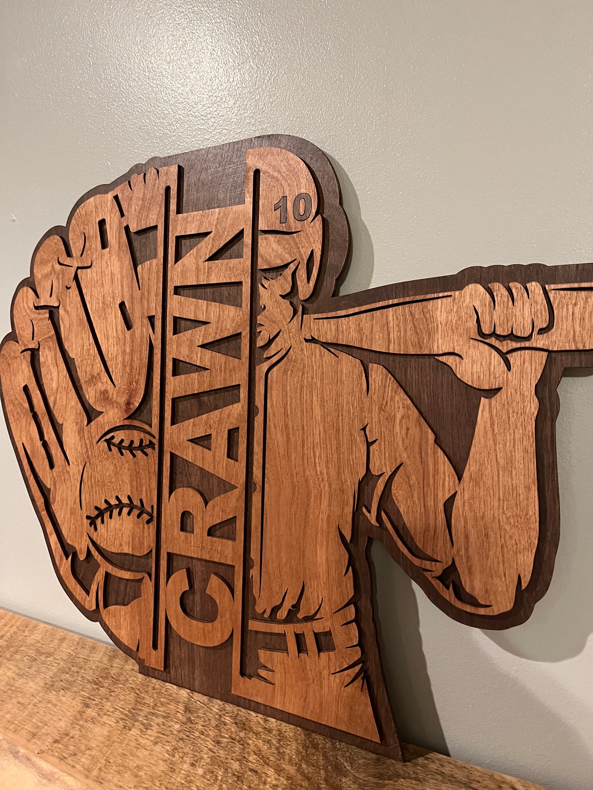 Baseball Team Signage / Baseball Player Plaque / Sports Decor - Etsy