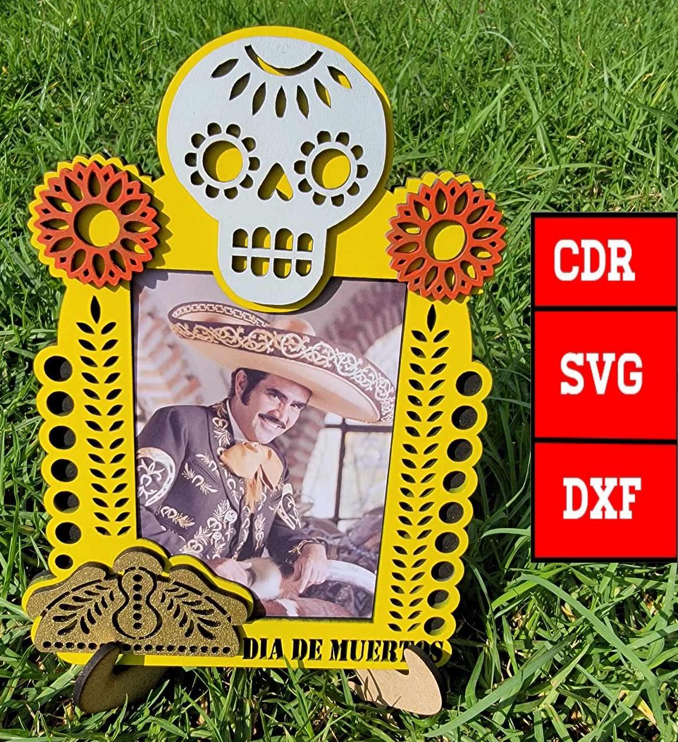 Vector Porta retrato dia de Muertos - Etsy México