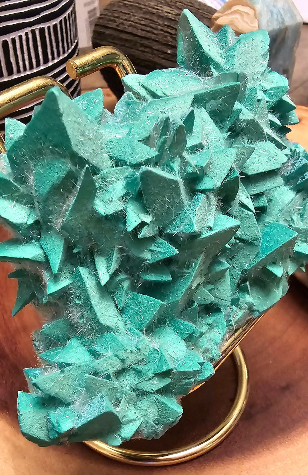 Kobyashevite With Fuzzy Selenite Needles Large Specimen High Quality ...