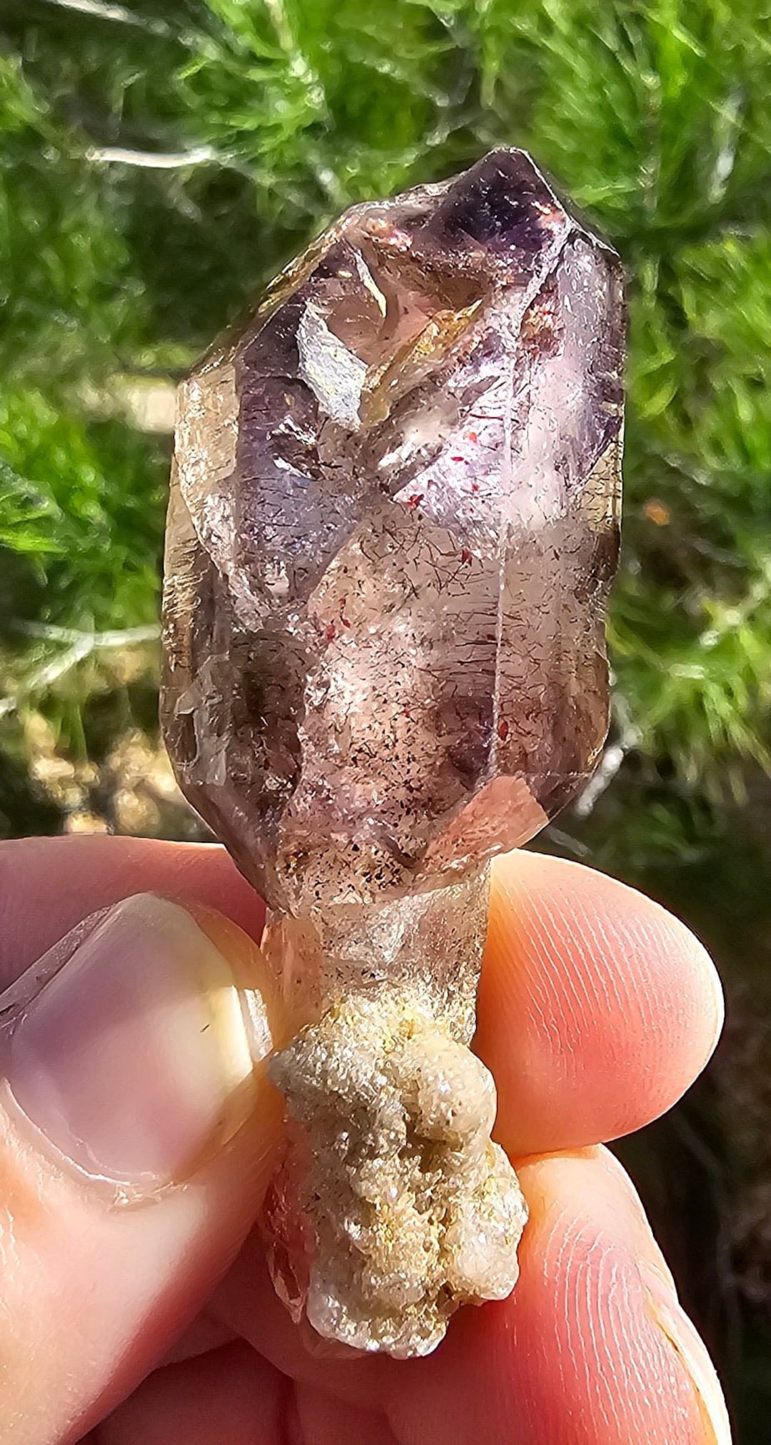 Shangaan Amethyst Scepter Red Spiky Iron Inclusions&rainbow Inclusions ...