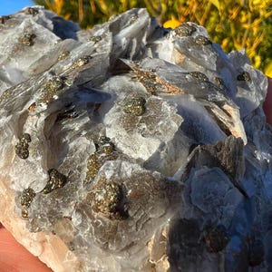 Fishscale Calcite With Iridescent Chalcopyrite Rainbow Chalcopyrite Dots inclusions 1.5LBS Ying ...