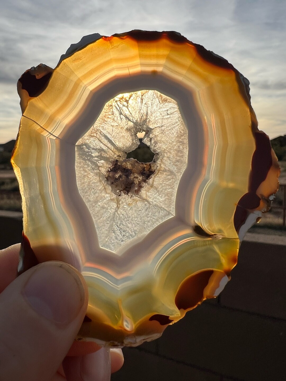 Iris Agate Slice Hundred Layered Fire Rainbow Iridescence High Quality ...