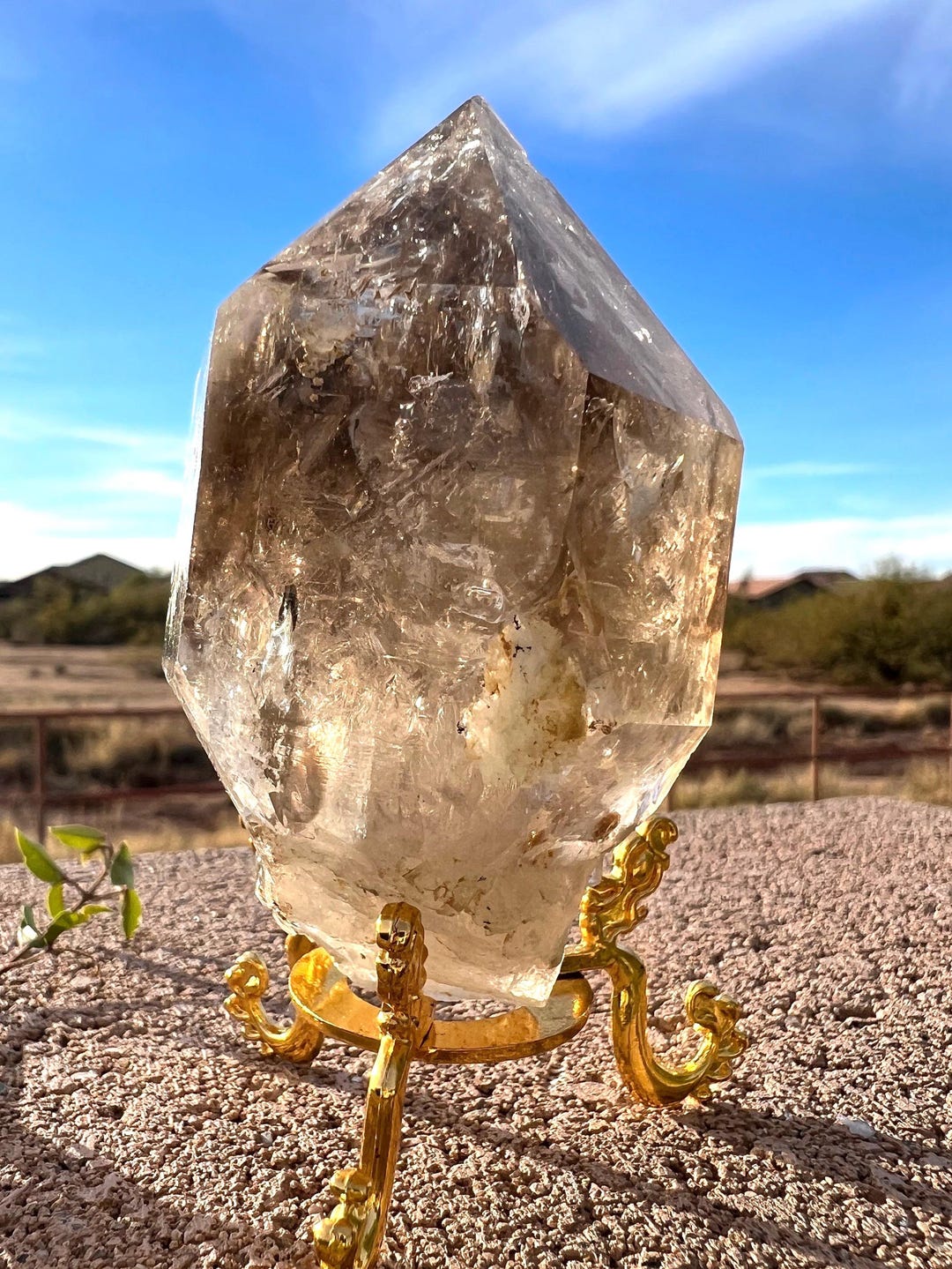 Large Smoky Window Quartz Elestial Quartz Skeletal Quartz Multiple ...