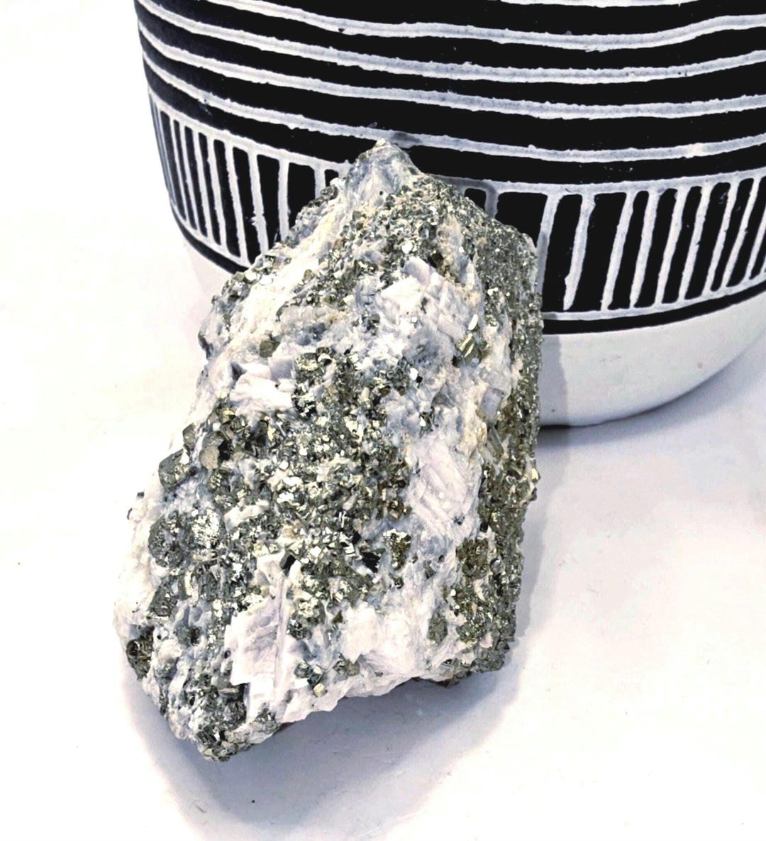 Lava Calcite With Pyrite & Gelana | UV Reactive Glows Bright Fire Red ...