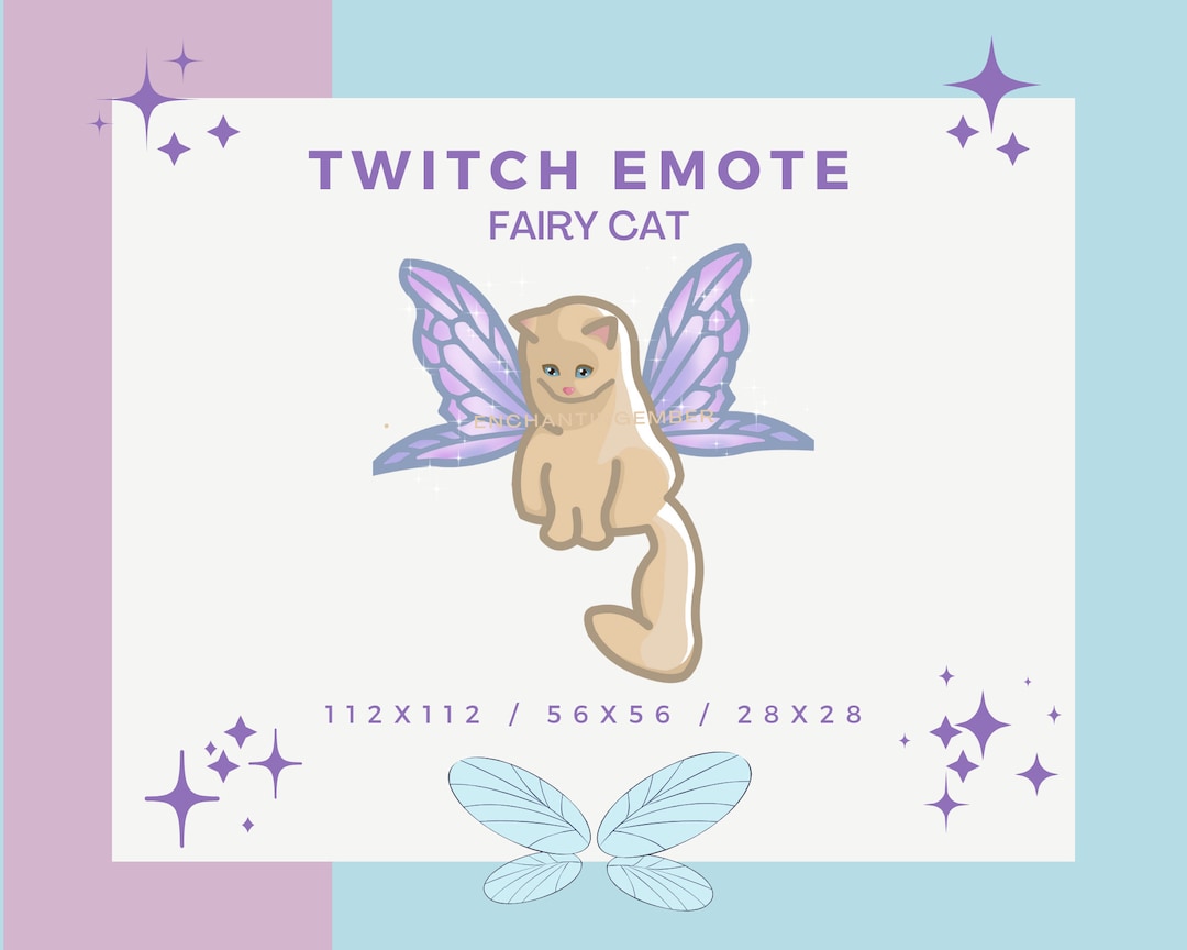 Twitch Emote Fairy Cat 1 - Etsy Australia