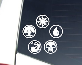 Magic the Gathering Mana MTG Vinyl Decal Magic the Gathering Gift Magic ...