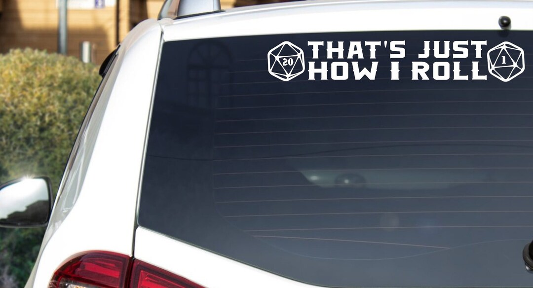 Dungeons and Dragon Vinyl Decal, D20 Gift, DND Laptop Sticker, DND ...