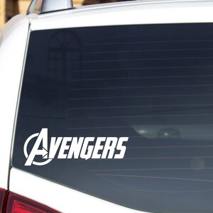 Avengers Fullsize Logo Decal Avenger Sticker Avengers Gift Idea Marvel ...