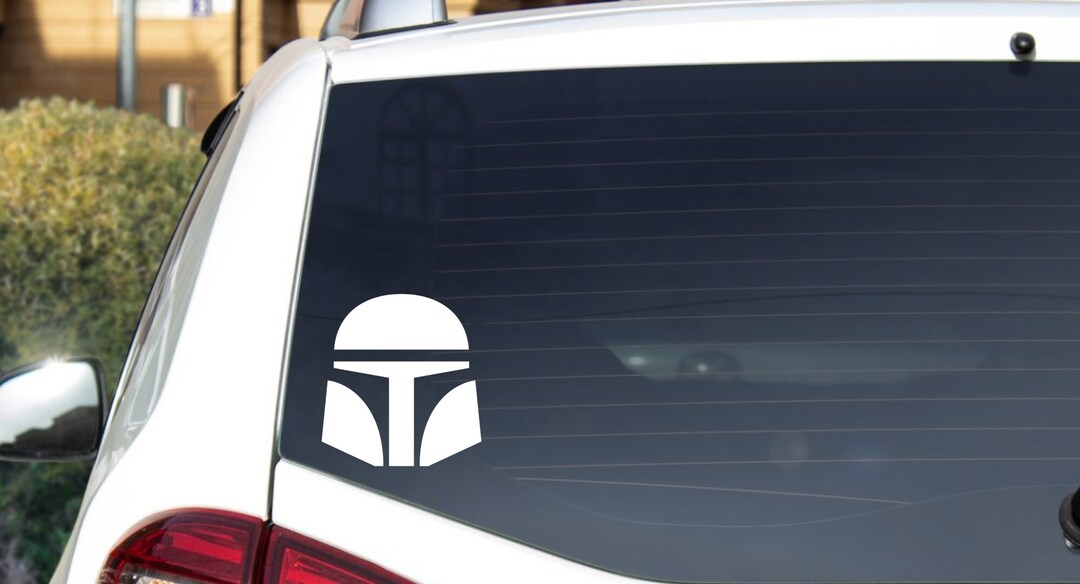 Mando Vinyl Decal Mandalorian Sticker Star War Decal Grogu Decal ...