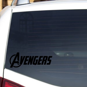 Avengers Fullsize Logo Decal Avenger Sticker Avengers Gift Idea Marvel ...
