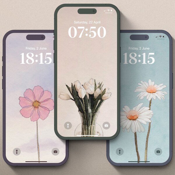 Floral Wallpaper - Etsy