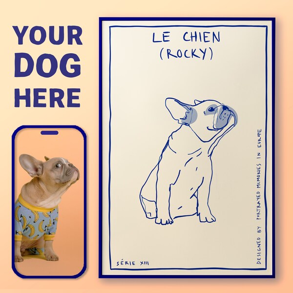 Custom Dog Poster - Etsy