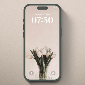 Ios Home Screen Aesthetic Bouquet iPhone Background Elegant Spring ...