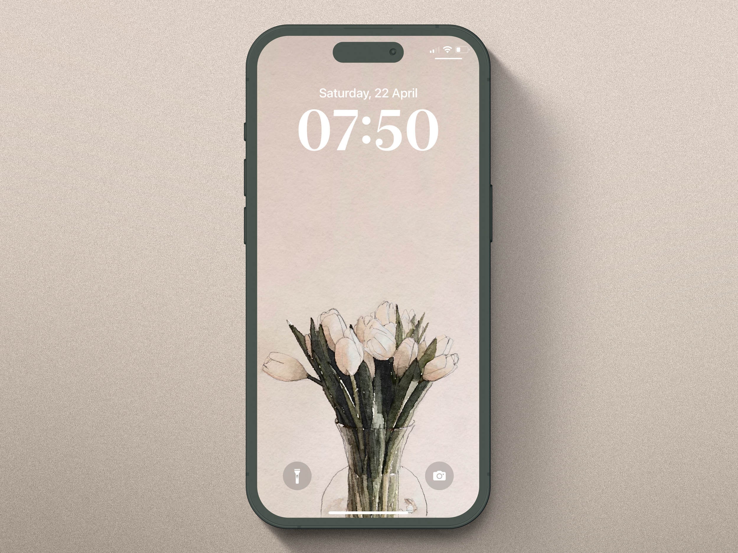Ios Home Screen Aesthetic Bouquet iPhone Background Elegant Spring ...