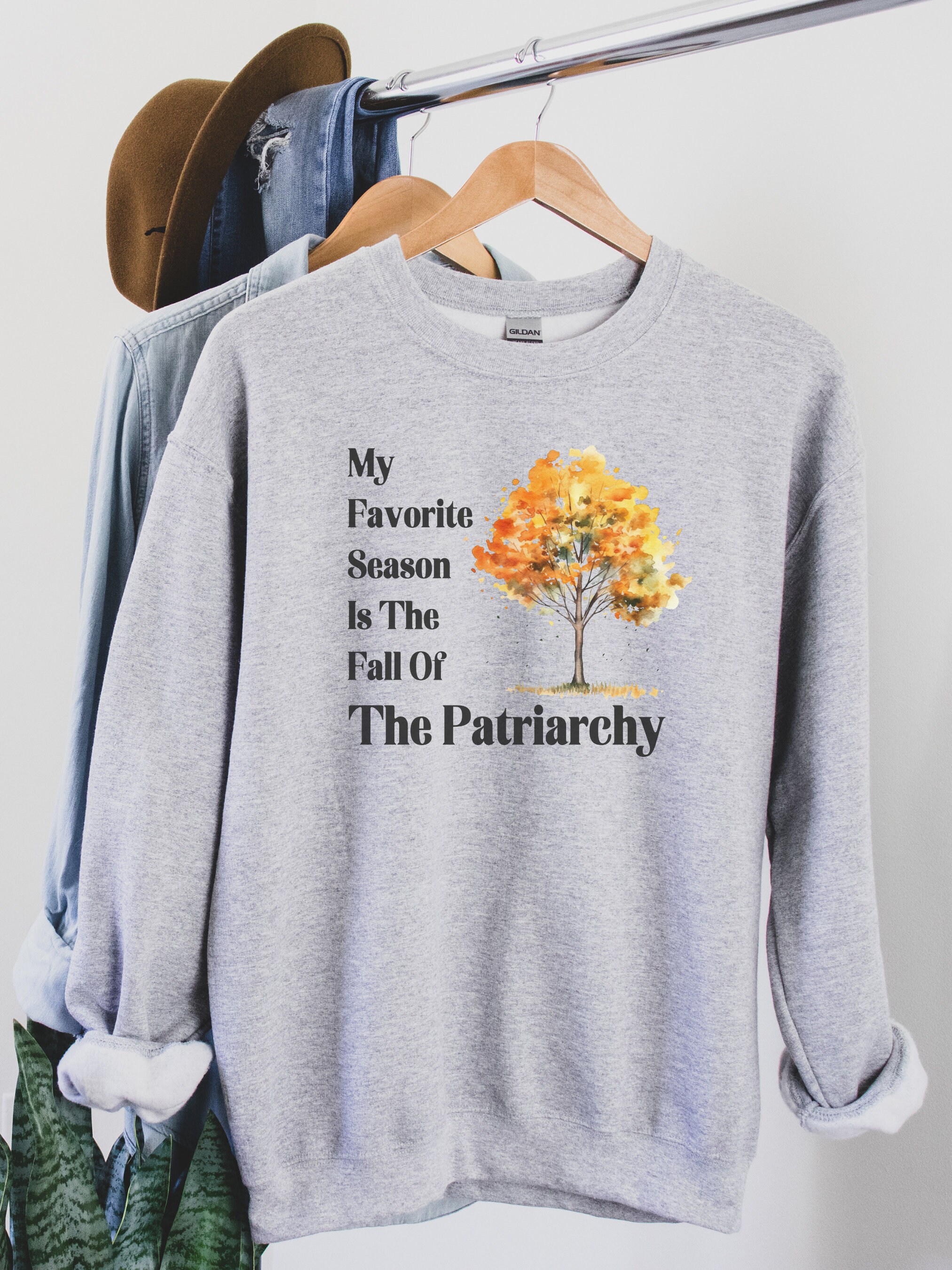 Fall of Patriarchy Shirt With Watercolor Autumn Tree, My Favorite ...
