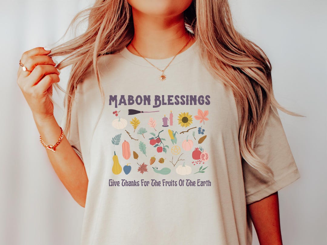 Mabon Blessings Shirt - Give Thanks for the Fruits of the Earth ...