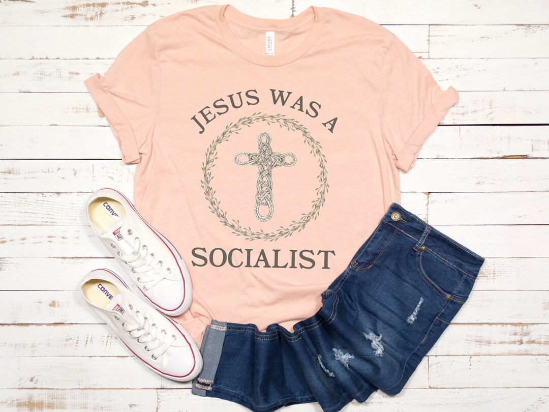Christian Social Justice Shirt for Easter, Leftist Jesus Tshirt for ...